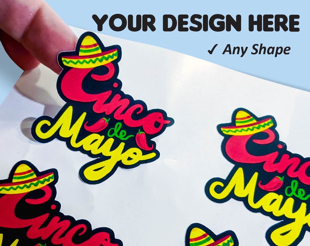 Custom Printed Stickers, Labels & Decals on Sheets. Any Size. Any Shape ...