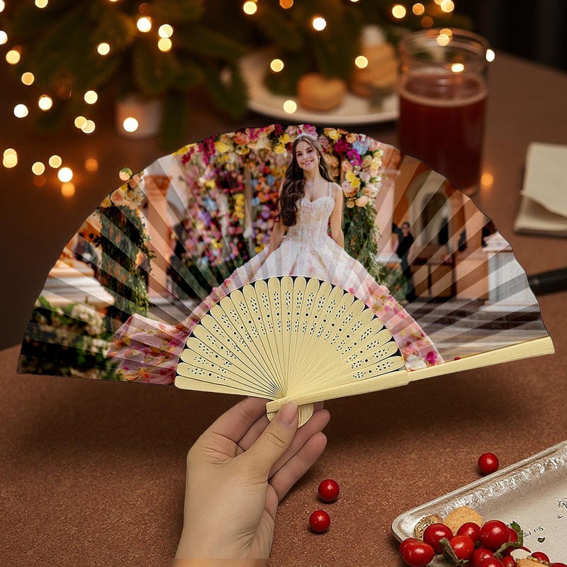 Personalized Hand Fan With Pictures - Etsy