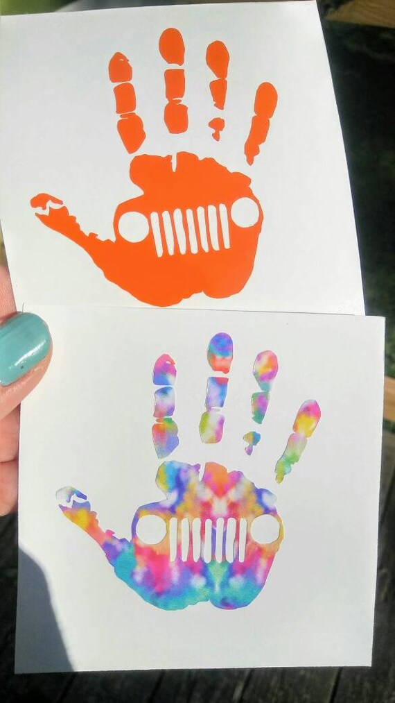 Hand Decal Hand Decals Car Mirror Decals SUV Decals - Etsy