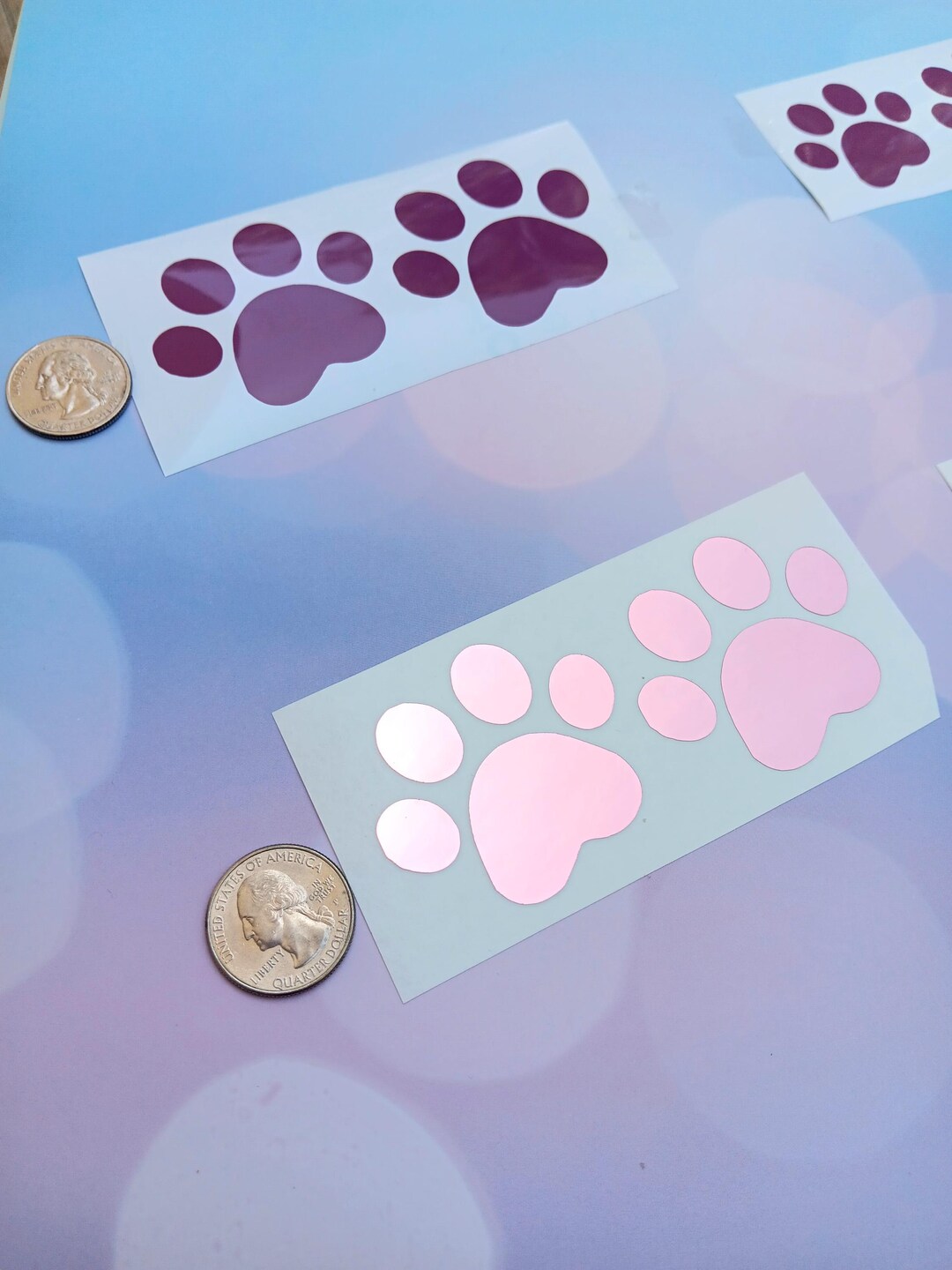 18 Pack Individual Cat Paw Prints Decals| Cat Paw Prints Decal Sheets ...