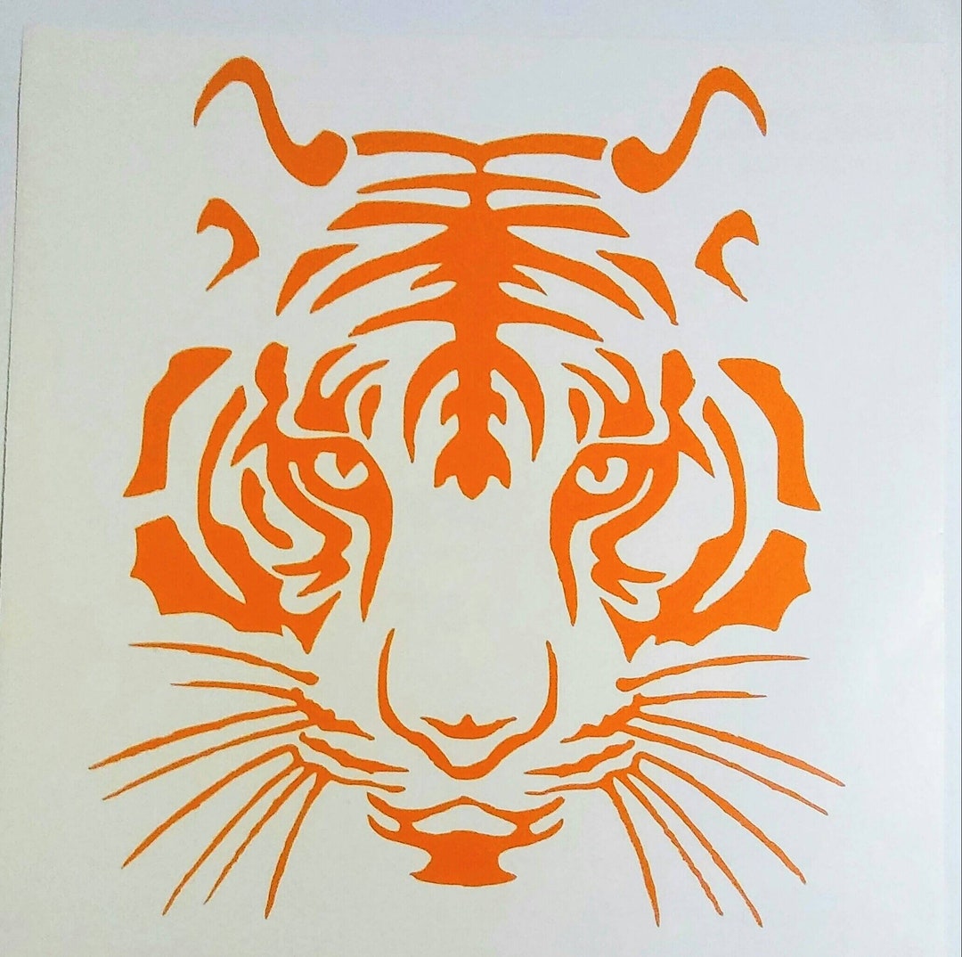 Custom Tiger Decals Tiger Head Decals Tigers Stickerscar - Etsy