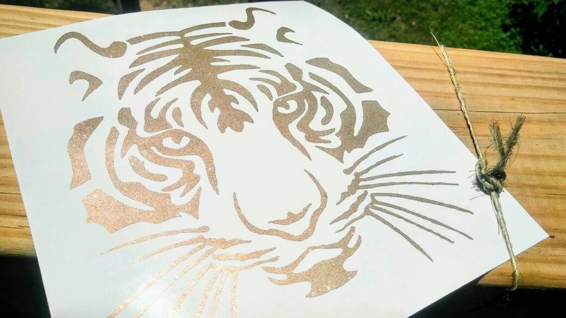 Custom Tiger Decals Tiger Head Decals Tigers Stickerscar - Etsy