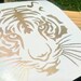 Tribal Tiger V1 Custom Vinyl Decal Sticker Choose Your Color - Etsy