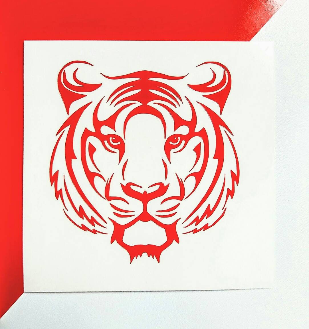 Red Tiger Stencil