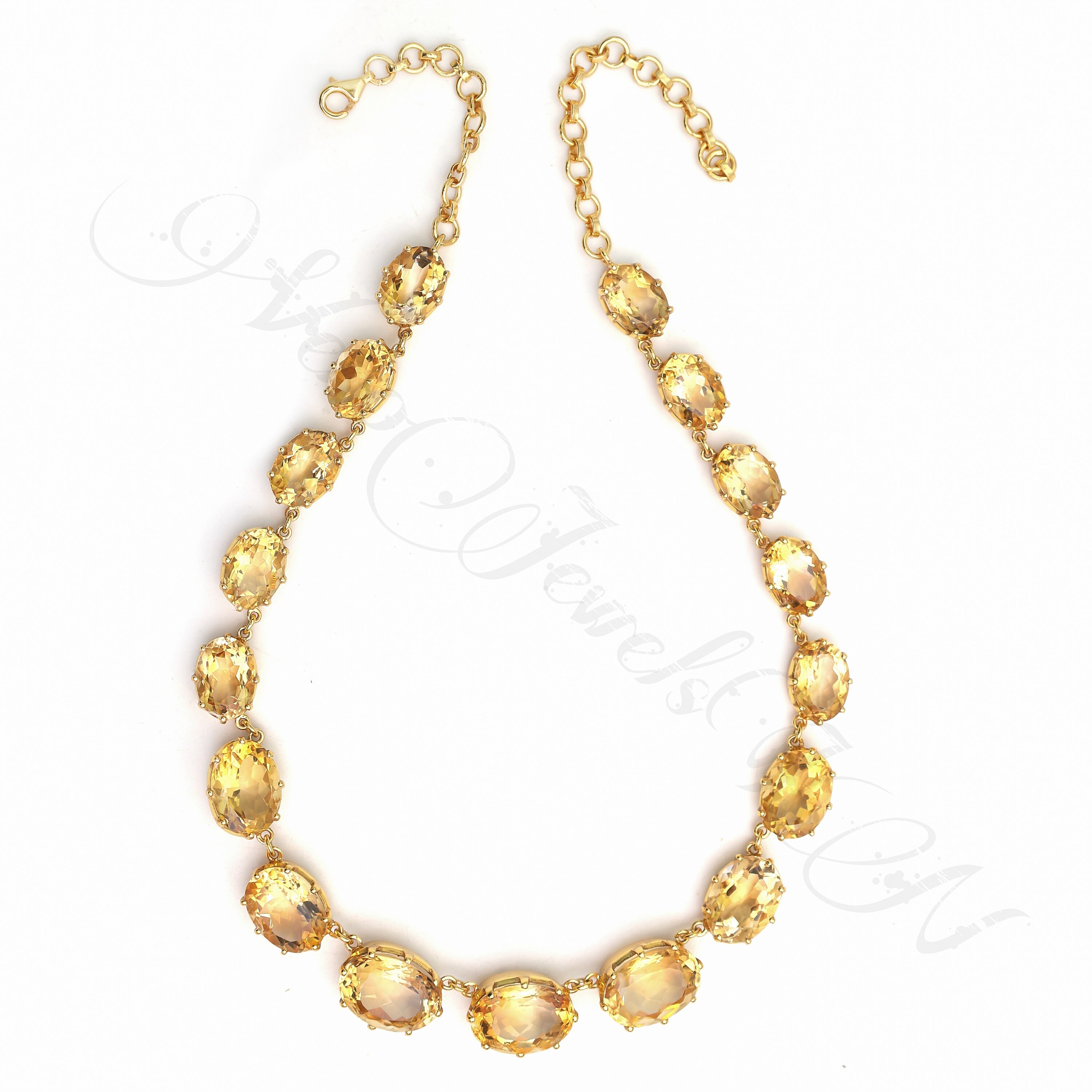 Anna Wintour Style Victorian Citrine & Gold Riviere Collet - Etsy