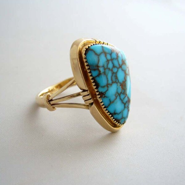 Gold Navajo Ring - Etsy