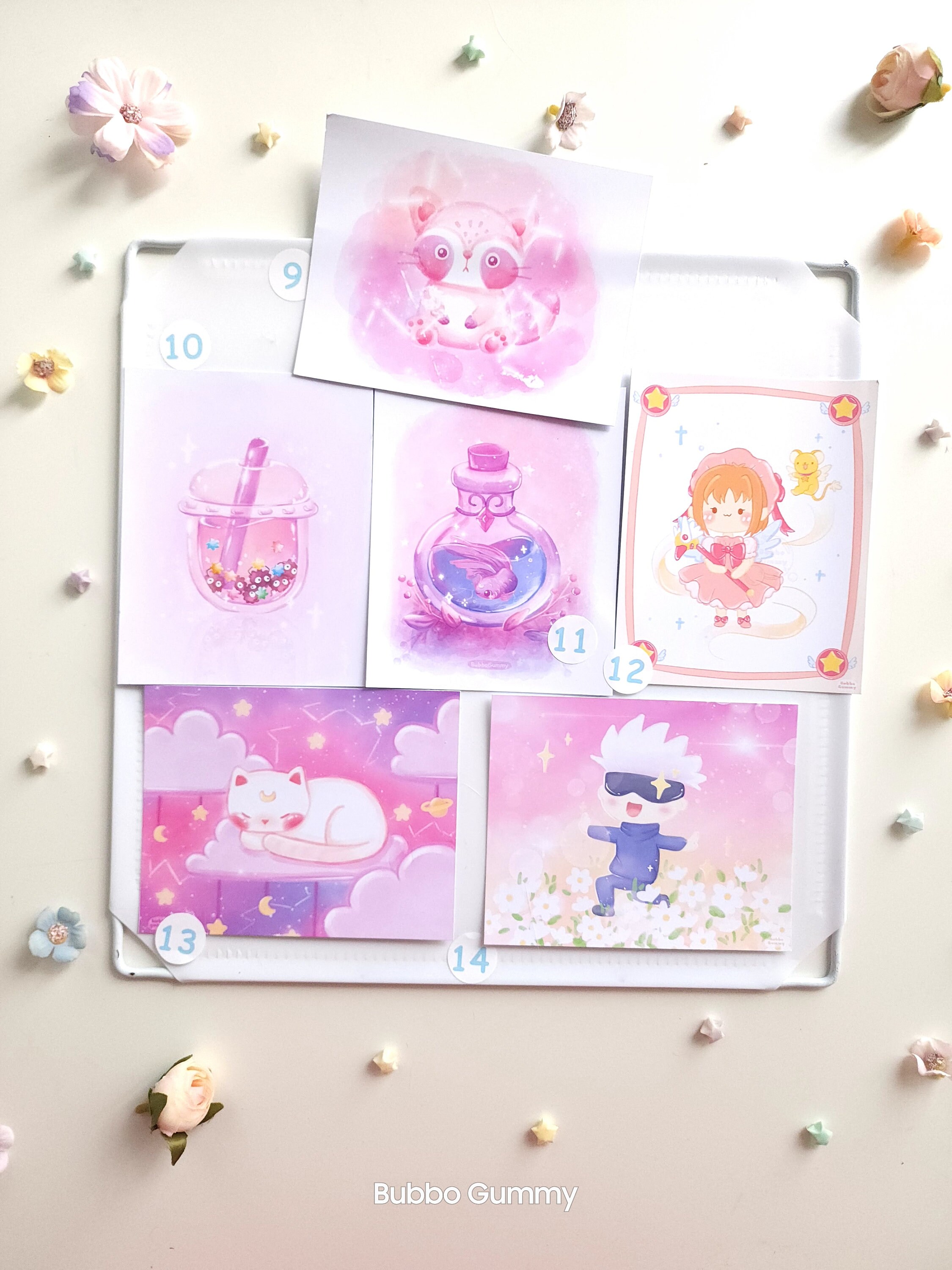 Sticker Sheets Cute Kawaii Animal Plant Anime Sticker Art Adorable ...