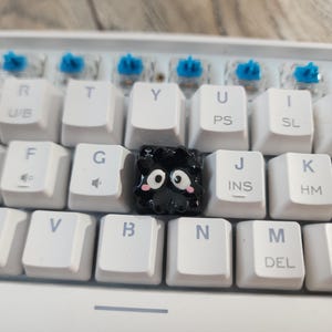 Artisan Keycap Kawaii Cute Moon Cats, Soot, Bunny, Kitty Polymer Clay ...