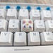 Artisan Keycap Kawaii Cute Moon Cats, Soot, Bunny, Kitty Polymer Clay ...