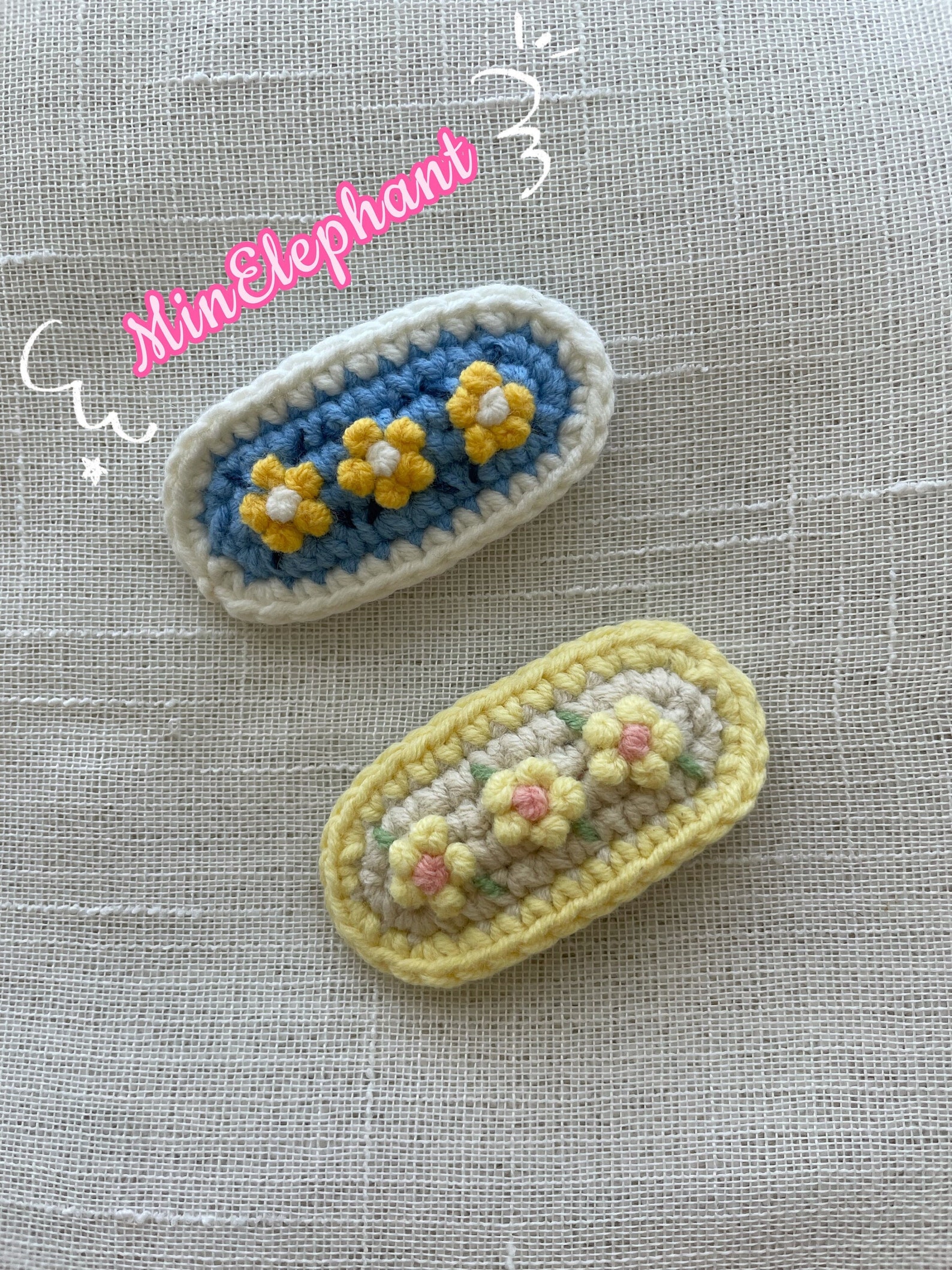 Handmade Hair Accessories/handmade Crochet Hair Clips/handmade Hair ...