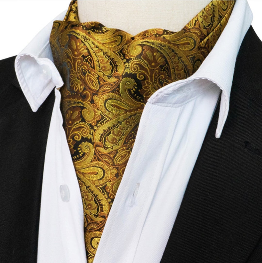 LUXURY MEN TIE Men Cravat Cravat Silk Ascot Cravat Silk Ascot Gifts for ...