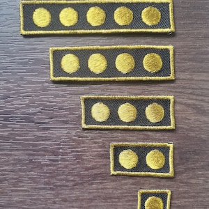 Star Trek Pips Starfleet Rank Insignia Patches - Etsy