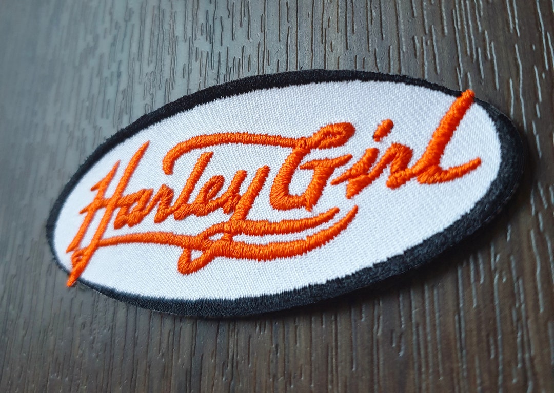 Harley Davidson Girl Biker Patch for Sewing on / Sew on / Iron On - Etsy