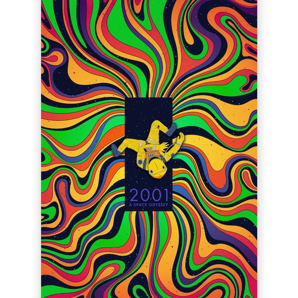 Retro Space Poster - Etsy