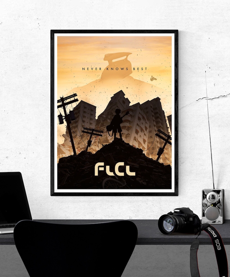 FLCL Fooly Cooly Anime Poster | Etsy