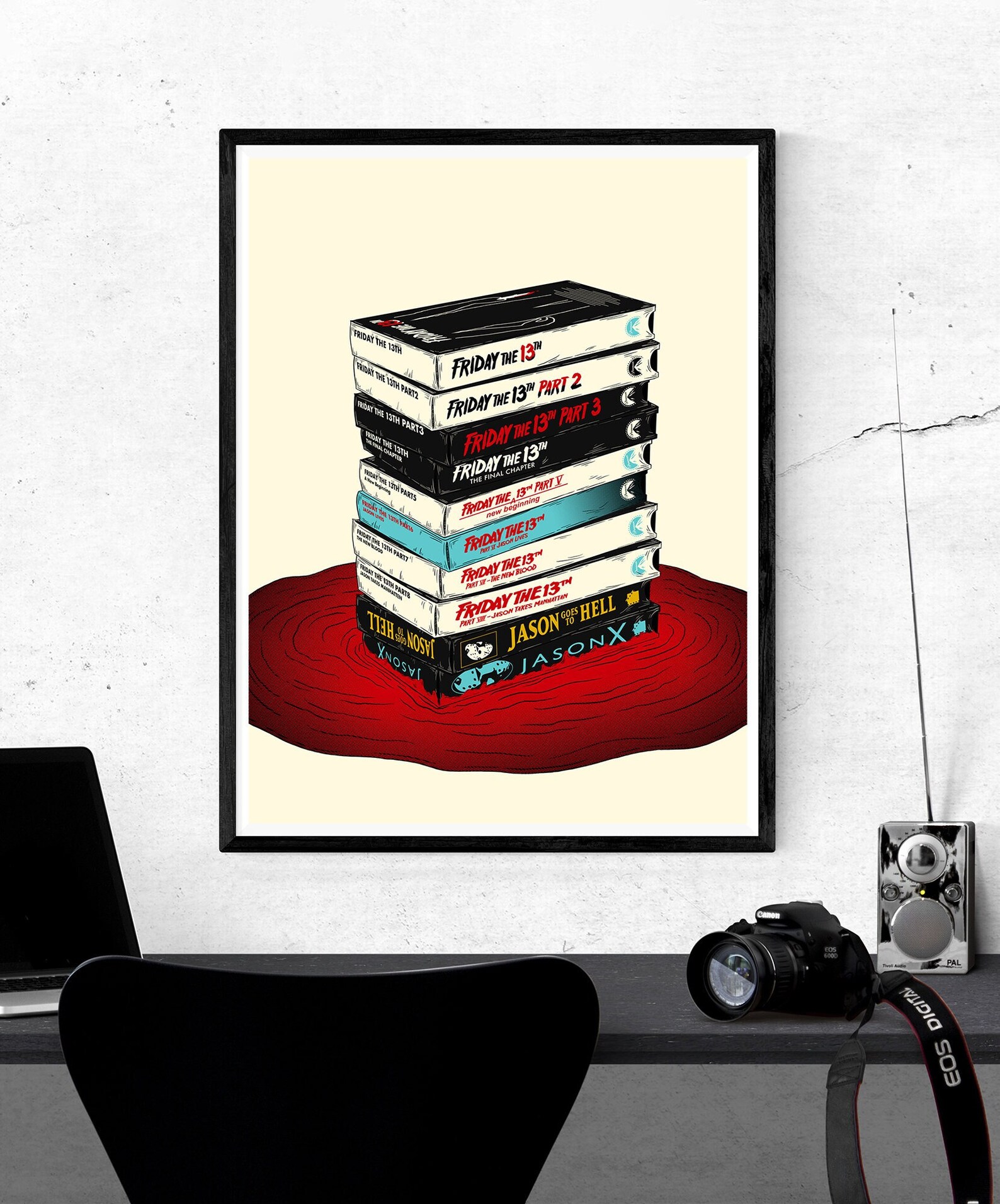 Friday the 13th VHS Tapes Movie Poster - Etsy