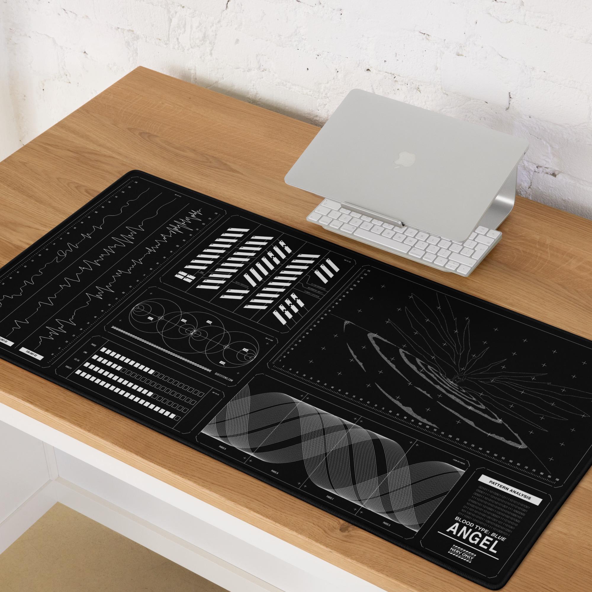 Evangelion Nerv Inspired Gaming Mousepad: Anime Computer Technical ...