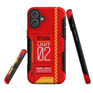 Evangelion Unit-02 Tough Case for Iphone® Anime Phone Case Asuka NERV ...