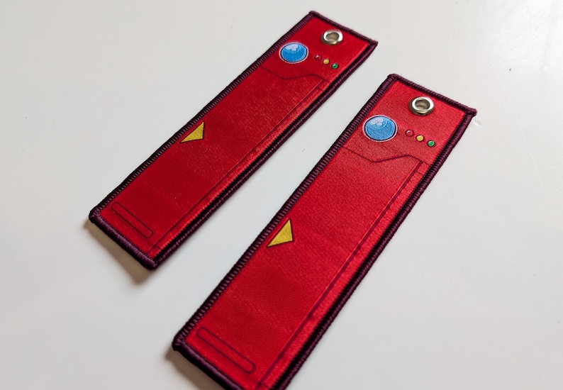 Pokemon Pokedex Jet Tag Double-sided Embroidered Anime Keychain Woven ...