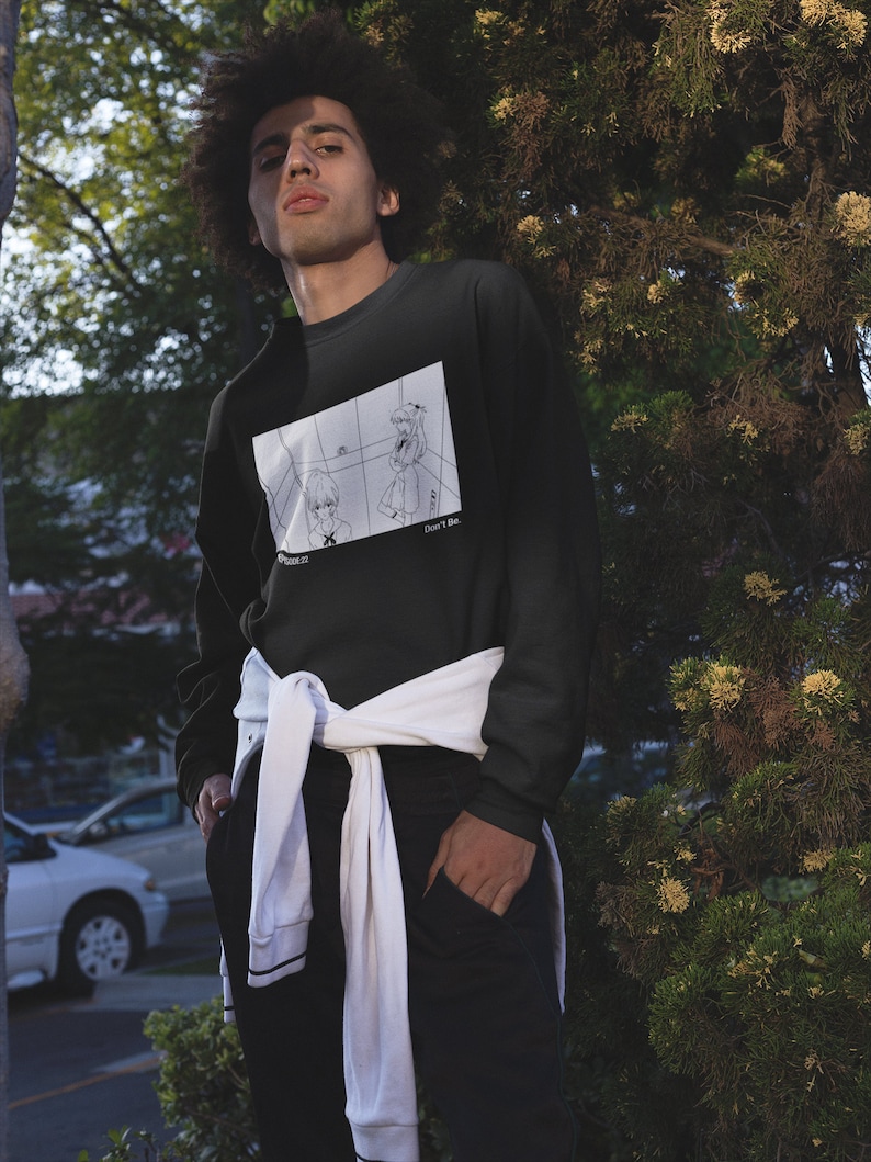 Evangelion Elevator Scene Anime Sweatshirt Asuka and Rei - Etsy