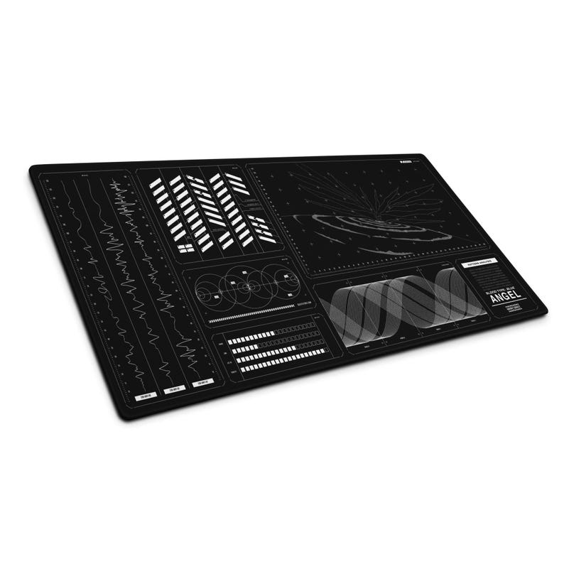 Evangelion Nerv Inspired Gaming Mousepad: Anime Computer Technical ...