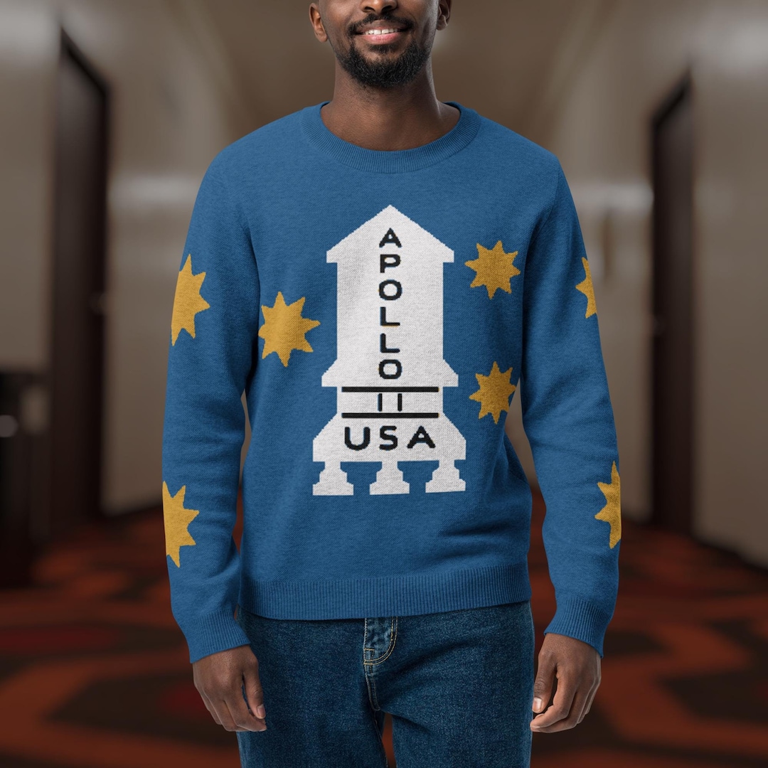 The Shining Apollo 11 Knit Sweater Danny Torrence Horror Movie - Etsy