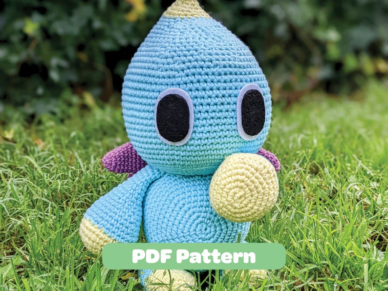 Neutral Chao Sonic Amigurumi Crochet Pattern - Etsy