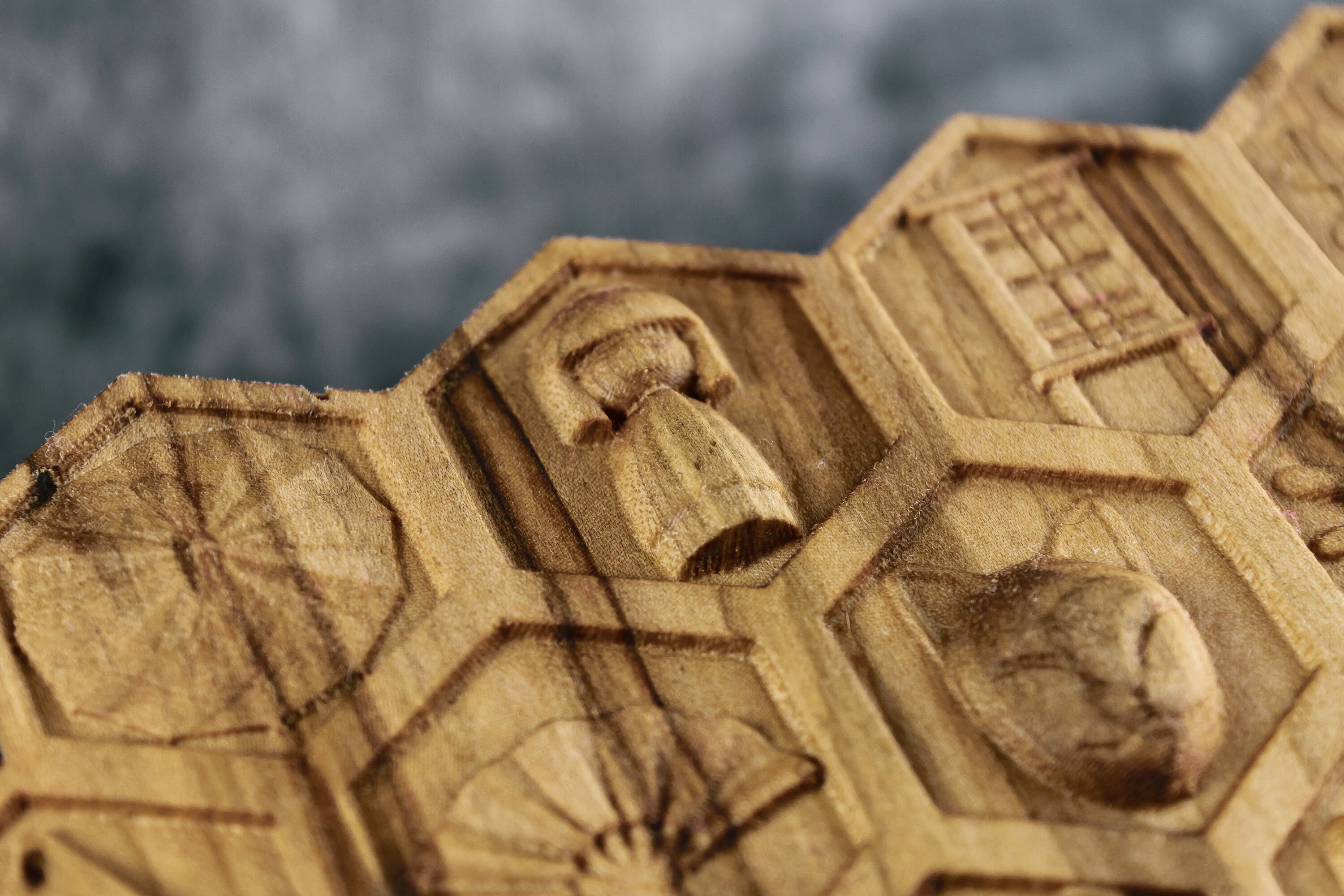 Digital Japanese Inspired Icon Pattern Woodcarving, 3D Model, CNC Files ...