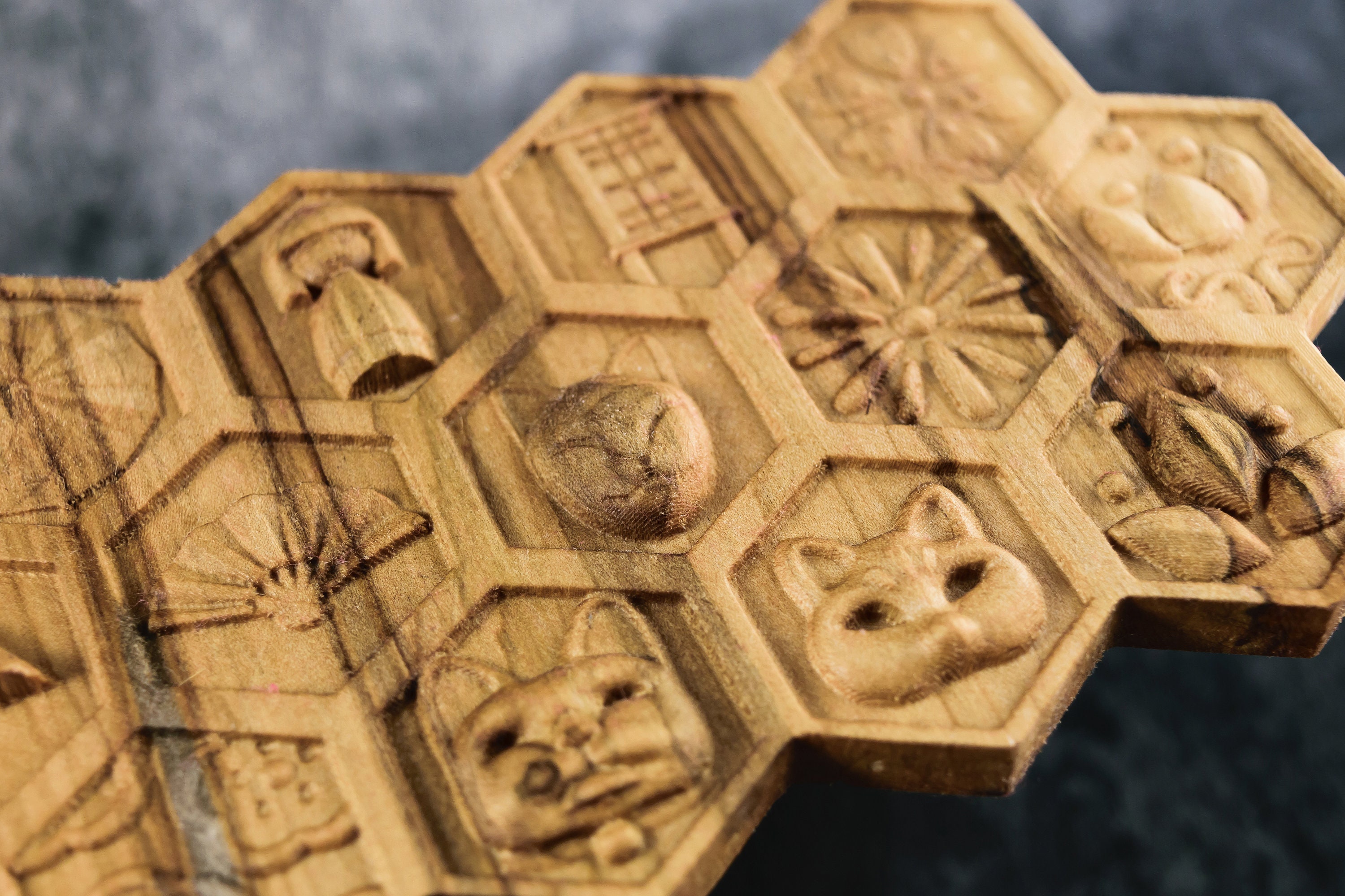 Digital Japanese Inspired Icon Pattern Woodcarving, 3D Model, CNC Files ...