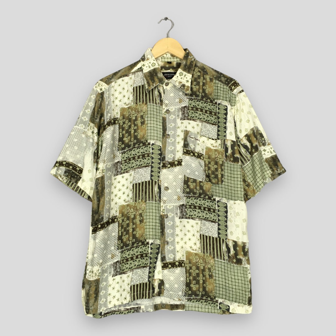 Vintage Pierre Cardin Paisley Pattern Rayon Shirt Medium Pierre Cardin ...