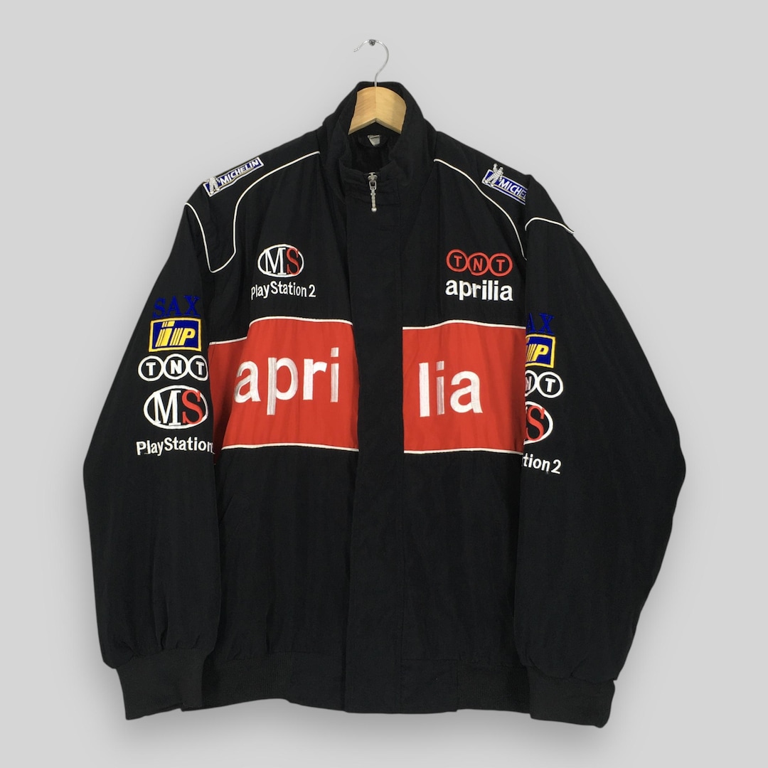 RARE Vintage Aprilia Motorsports Racing Team Jacket Large Aprilia ...