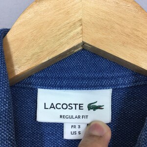 Vintage Lacoste Blue Denim Shirt Oxfords Medium Chemise Lacoste ...