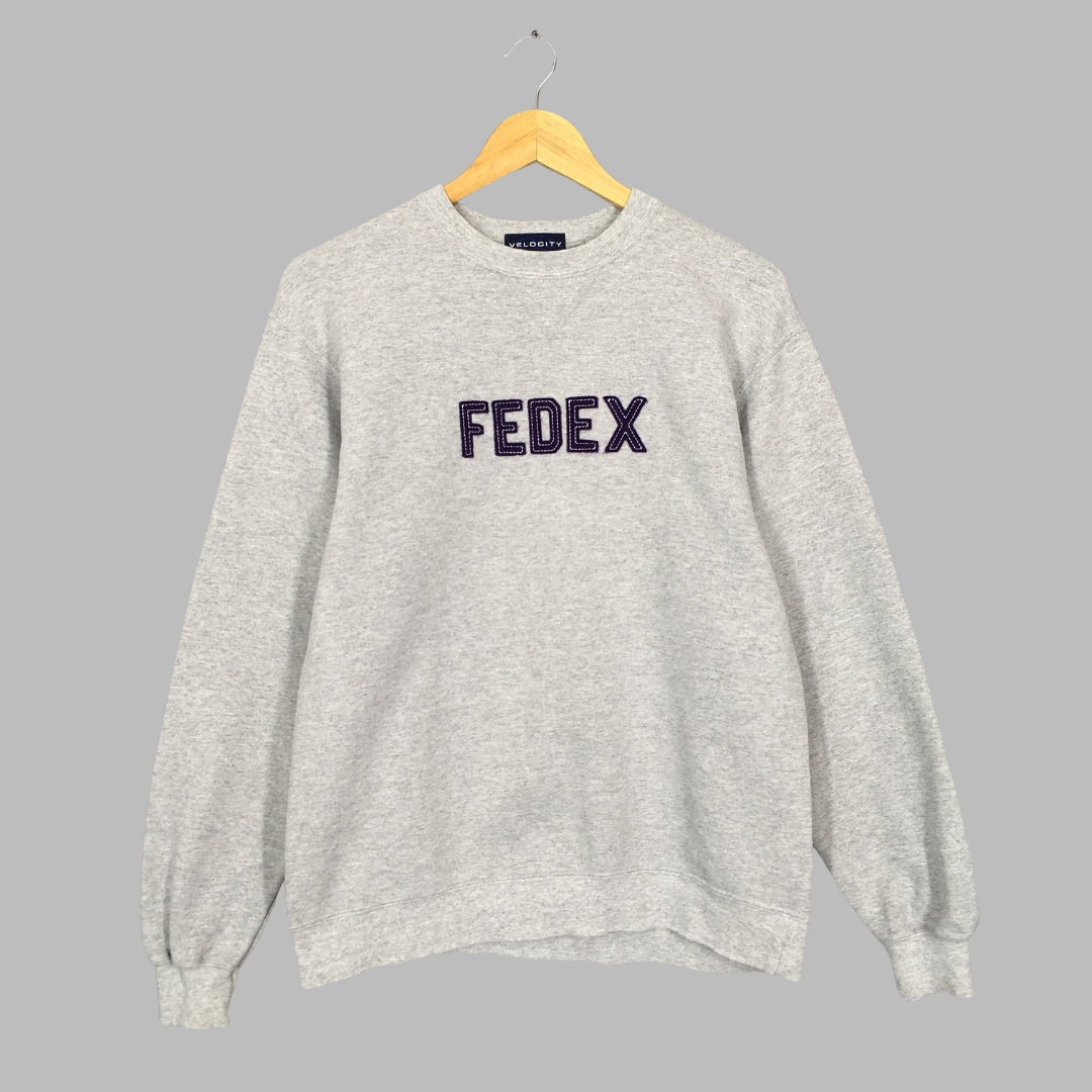 Vintage Fedex Express Sweatshirt Medium Fedex Courier Spell Out ...