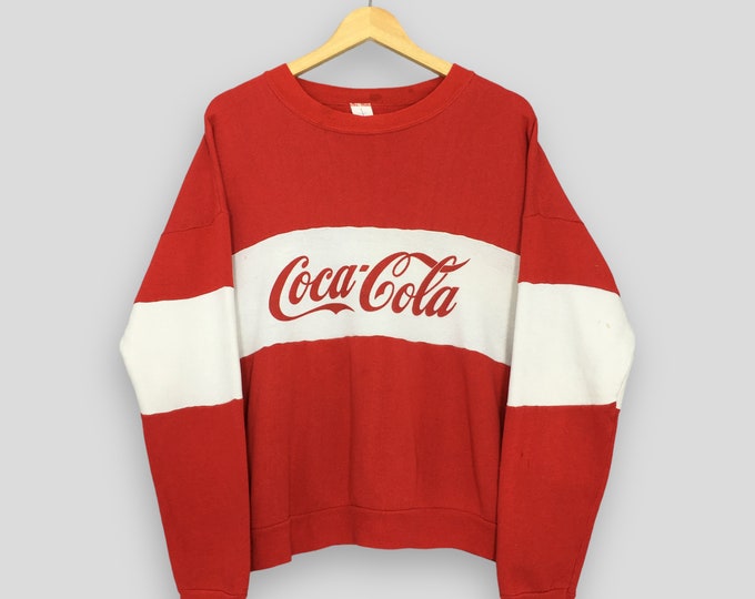 Vintage 90s Coca Cola Carbonated Drink Sweatshirt Large Coca Cola Spell ...