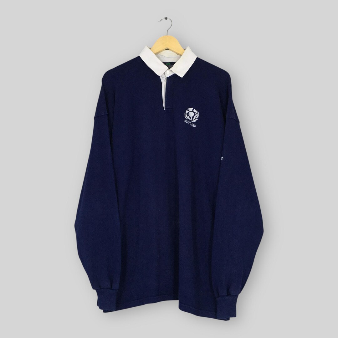 Vintage 1990s Scotland Union Polo Rugby Shirt Xlarge Pringle the Famous ...