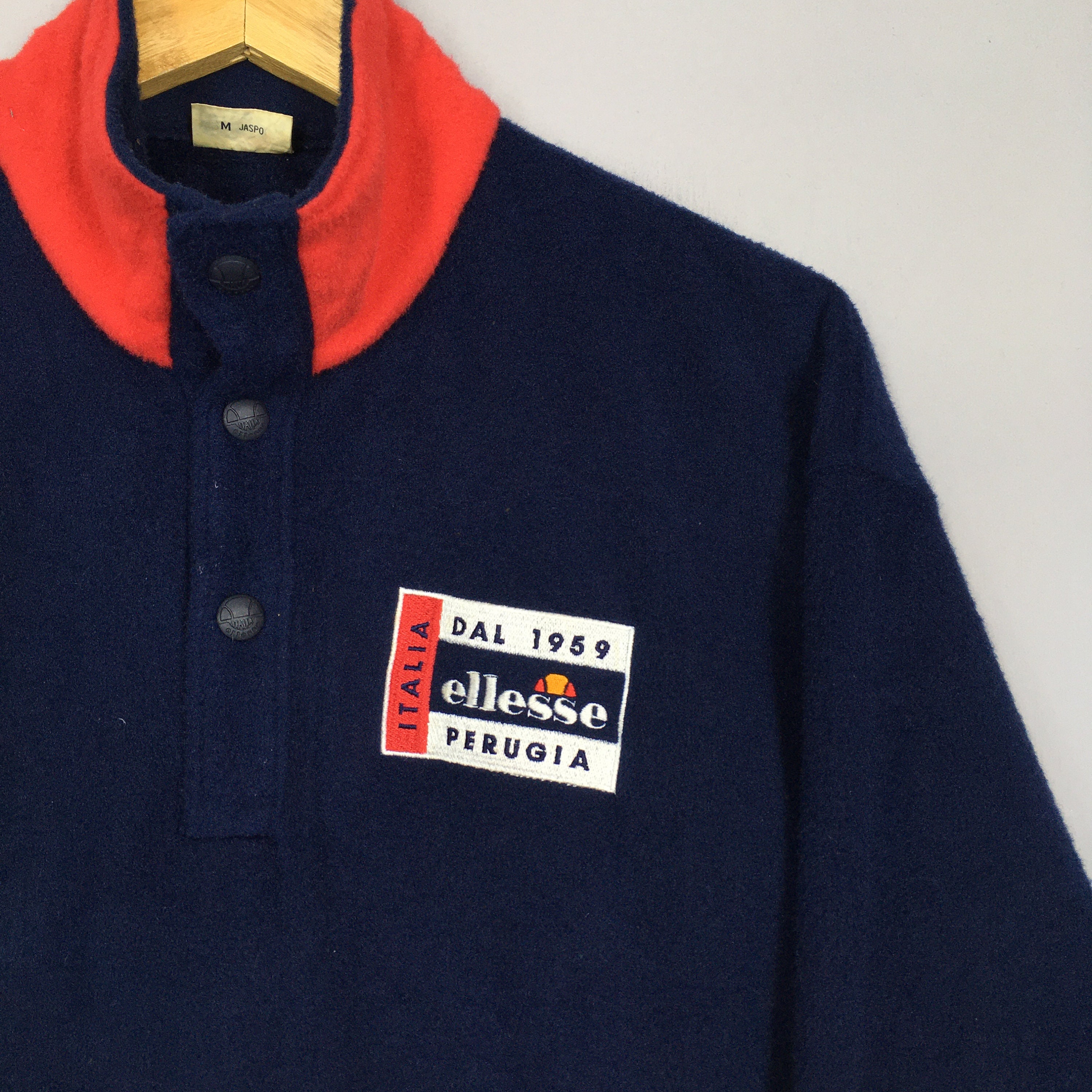 Vintage Ellesse Perugia Italia Fleece Sweater Medium Ellesse Italia ...