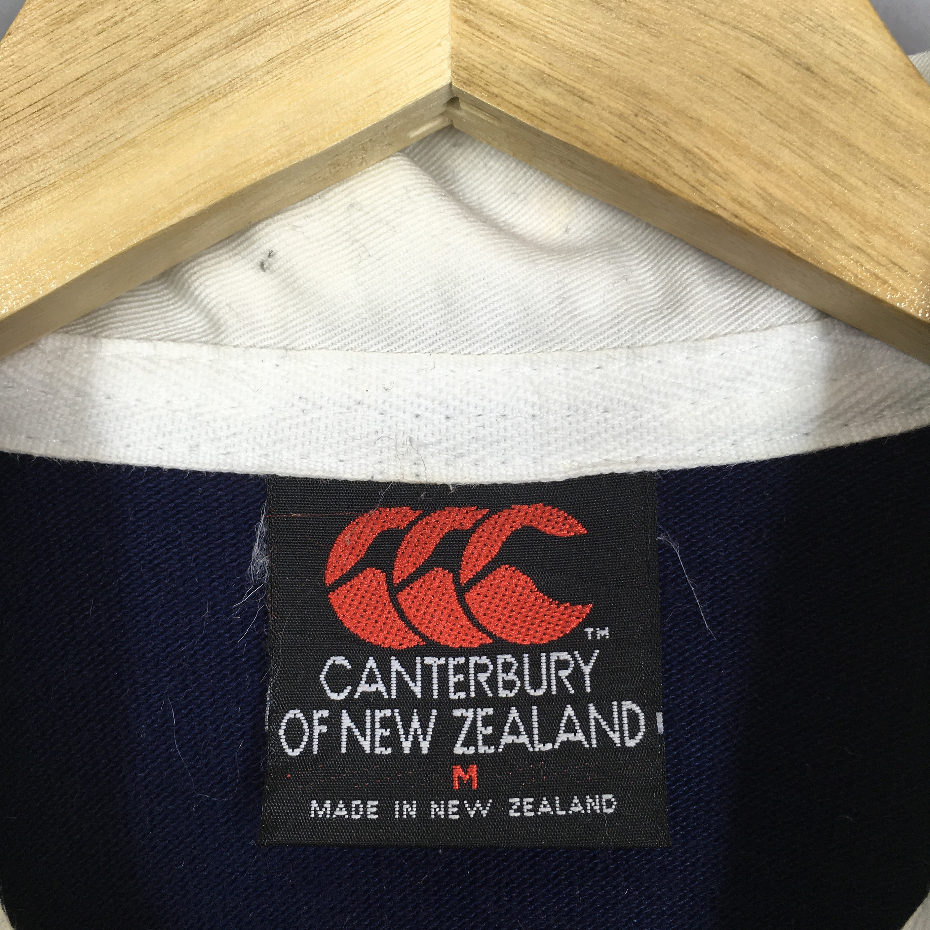 Vintage Canterbury of New Zealand Striped Polo Rugby Shirt Medium ...