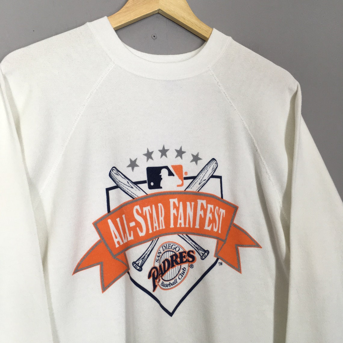 Vintage 90s San Diego Padres Mlb Sweatshirt Large San Diego Padres All ...