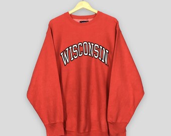 Vintage Wisconsin Badgers Sweatshirt Wisconsin Crewneck - Etsy