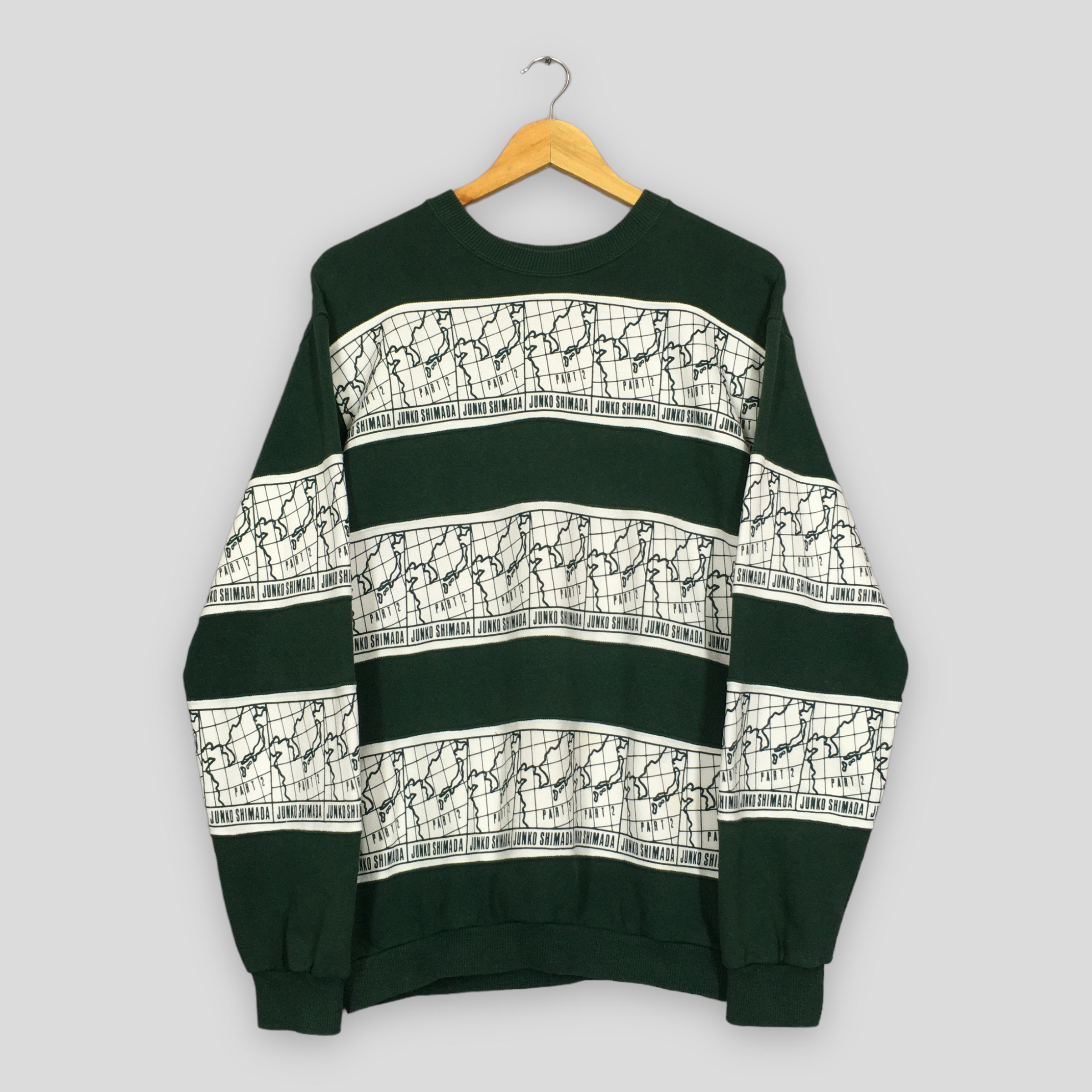 Vintage Junko Shimada Maps Part 2 Sweatshirt Medium Junko Shimada Japan ...