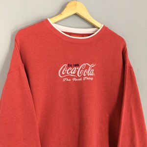 Vintage Coca Cola Carbonated Drink Sweatshirt Xlarge Coca Cola the Real ...