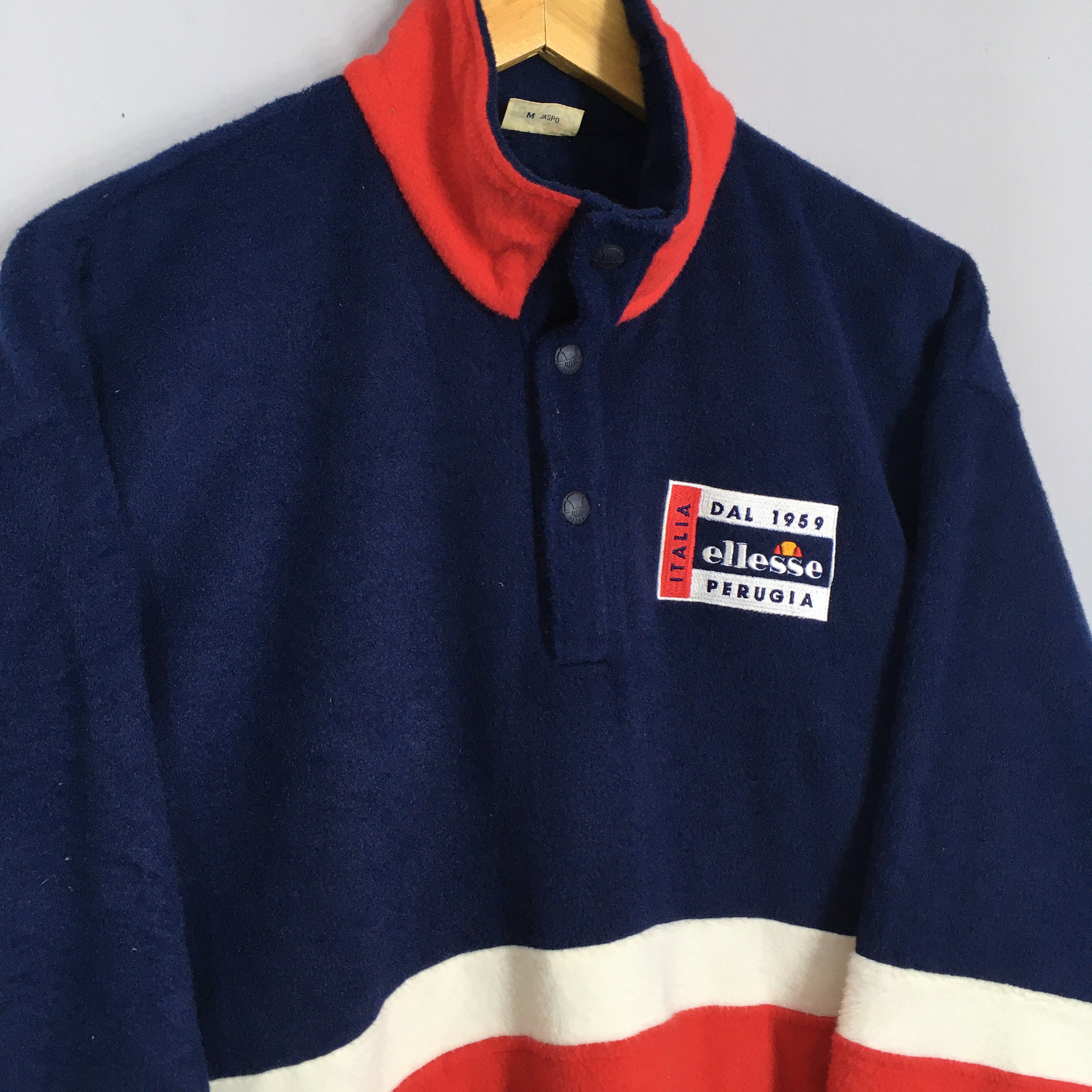 Vintage Ellesse Perugia Italia Fleece Sweater Medium Ellesse Italia ...