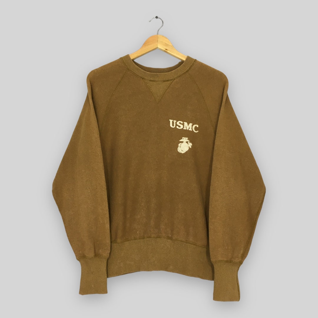 RARE Vintage 80s United States Marine Corps Sweatshirt Medium USMC ...