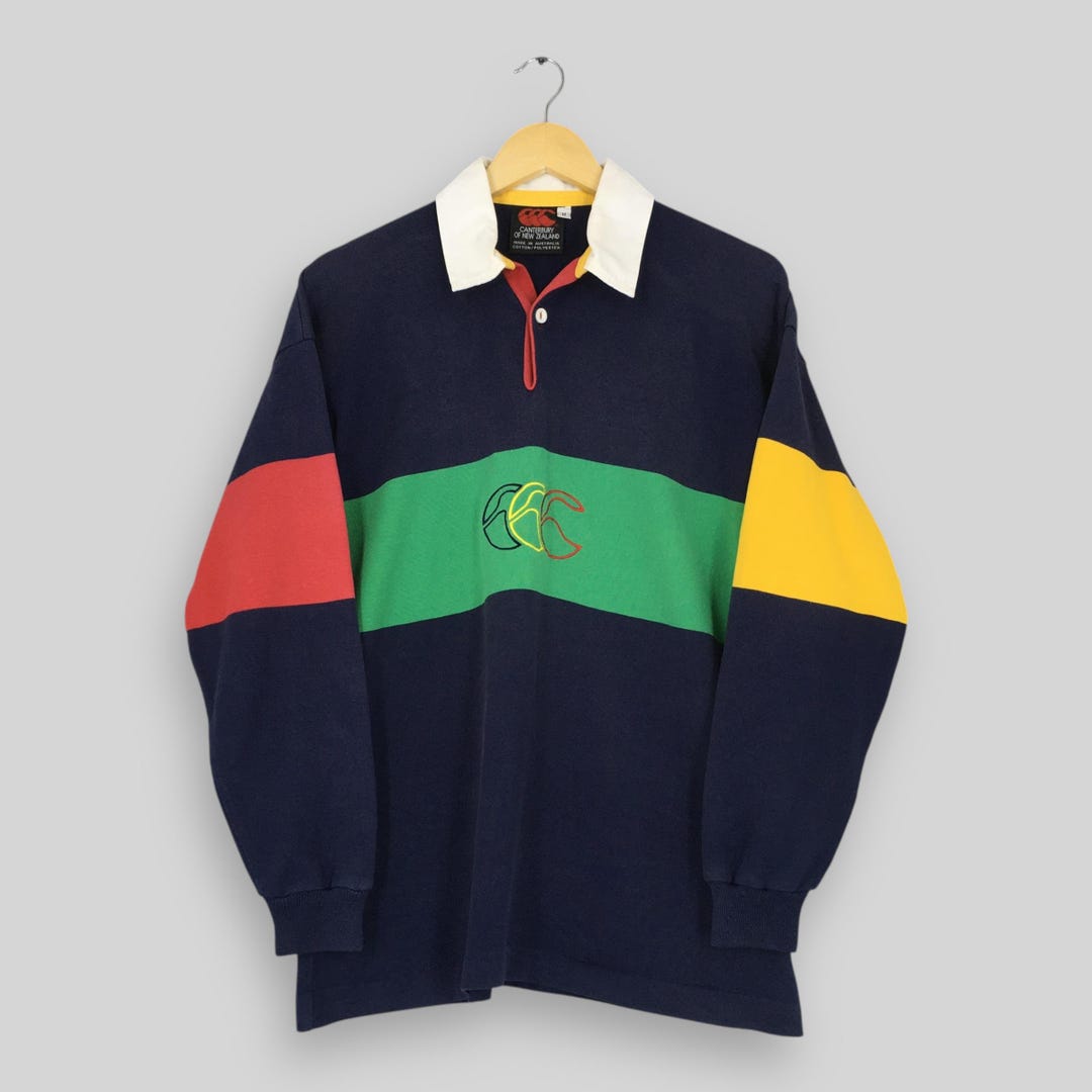 Vintage Canterbury of New Zealand Multicolor Rugby Shirt Medium ...