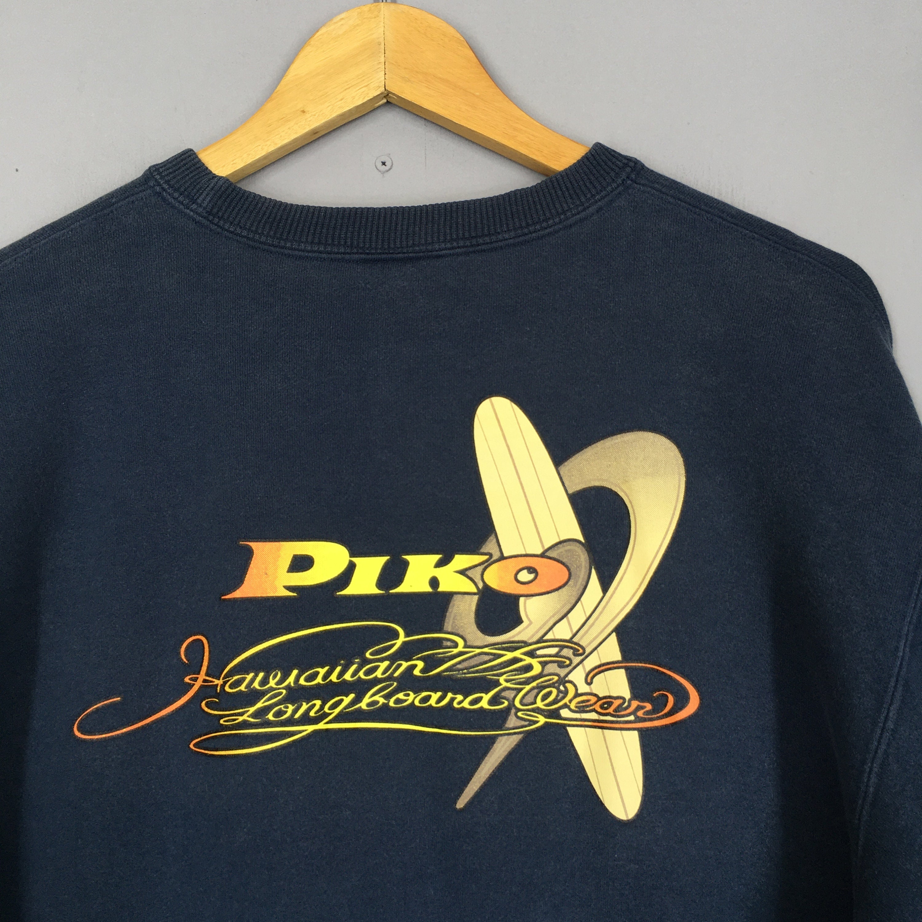 Vintage Piko Hawaiian Longboard Sweatshirt Large Piko Hawaiian Longboard Wear Crewneck Piko Da ...