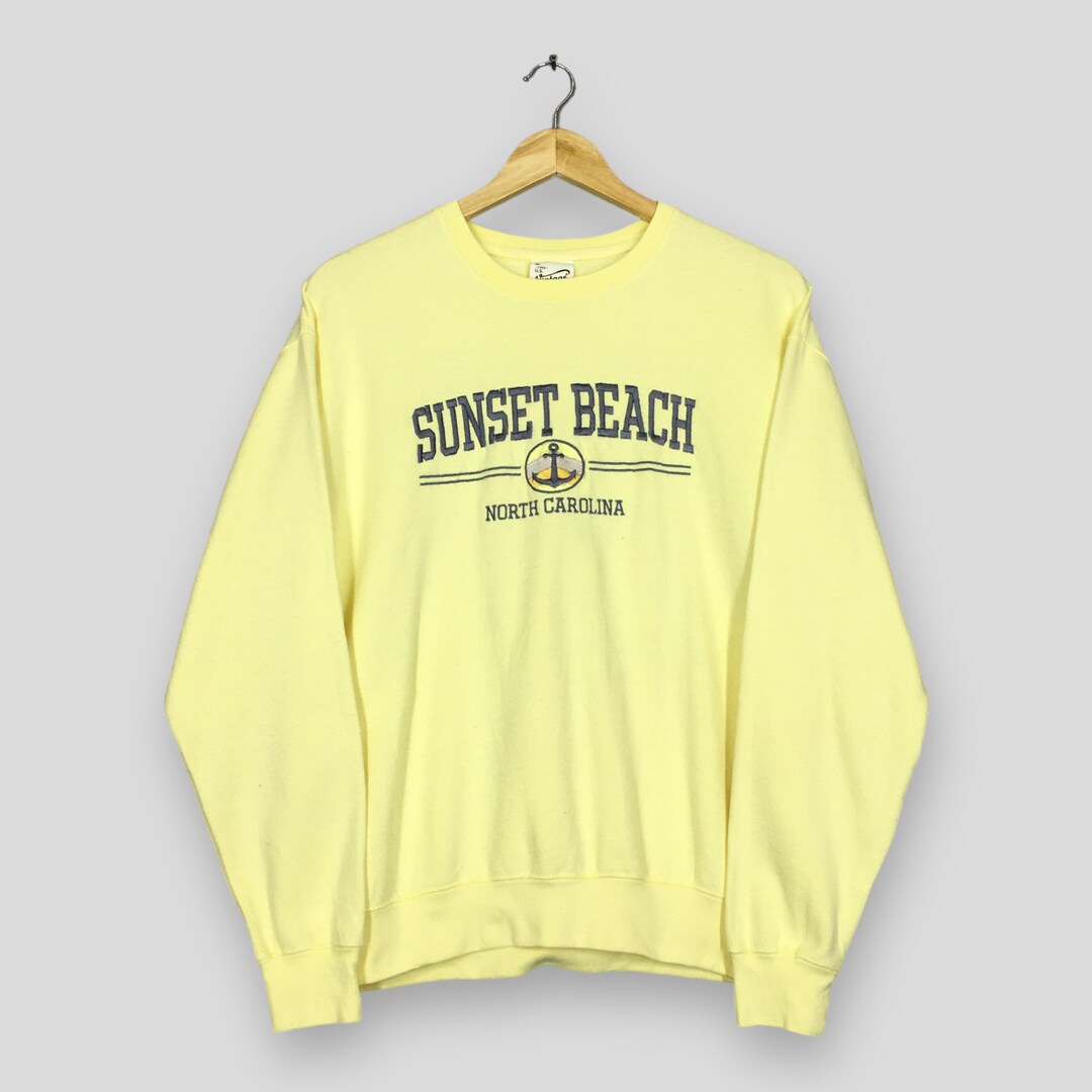 Vintage Y2K Sunset Beach North Carolina Sweatshirt Small Sunset Beach ...