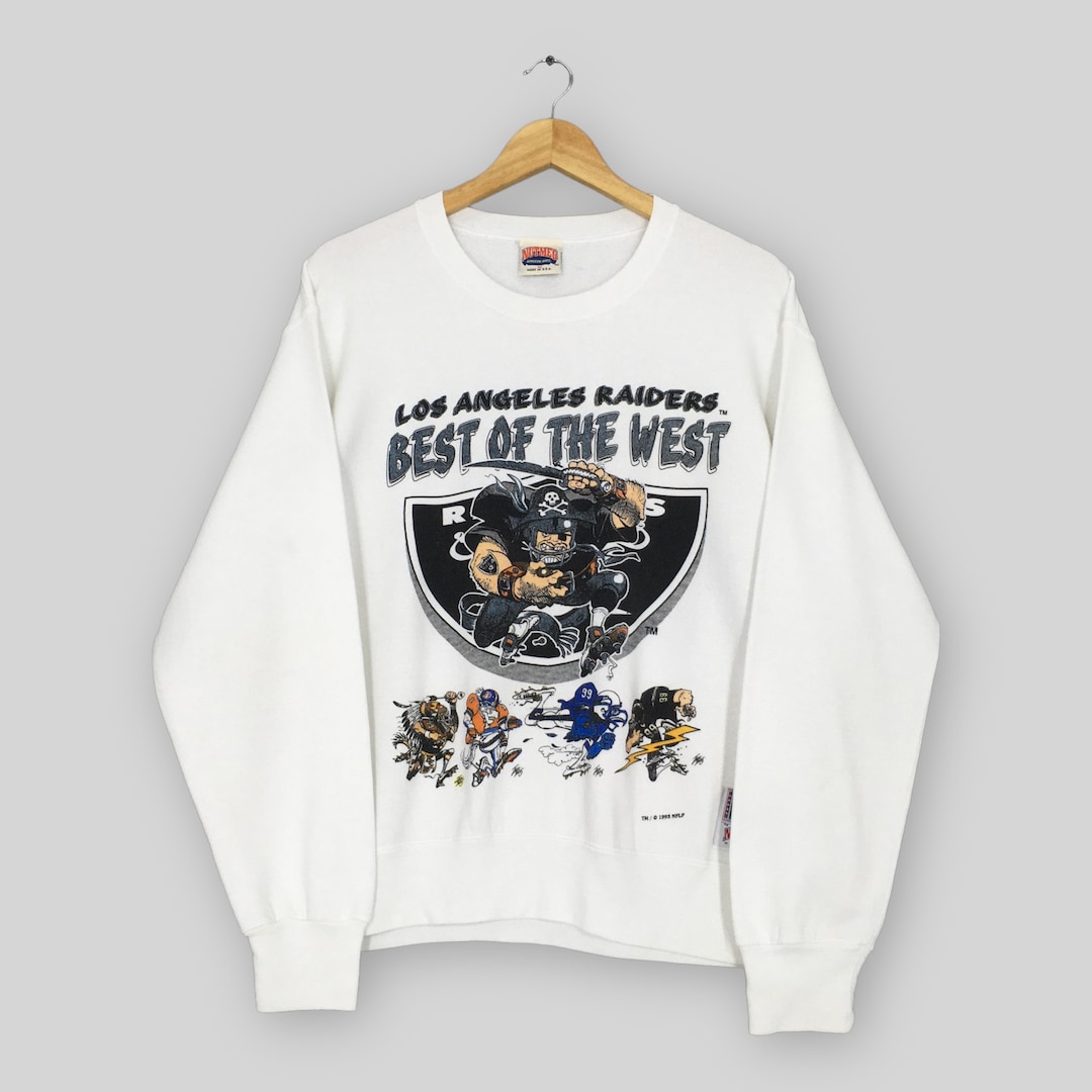 RARE!!! Vintage 90s Los Angeles Raiders NFL Sweatshirt Medium Los ...