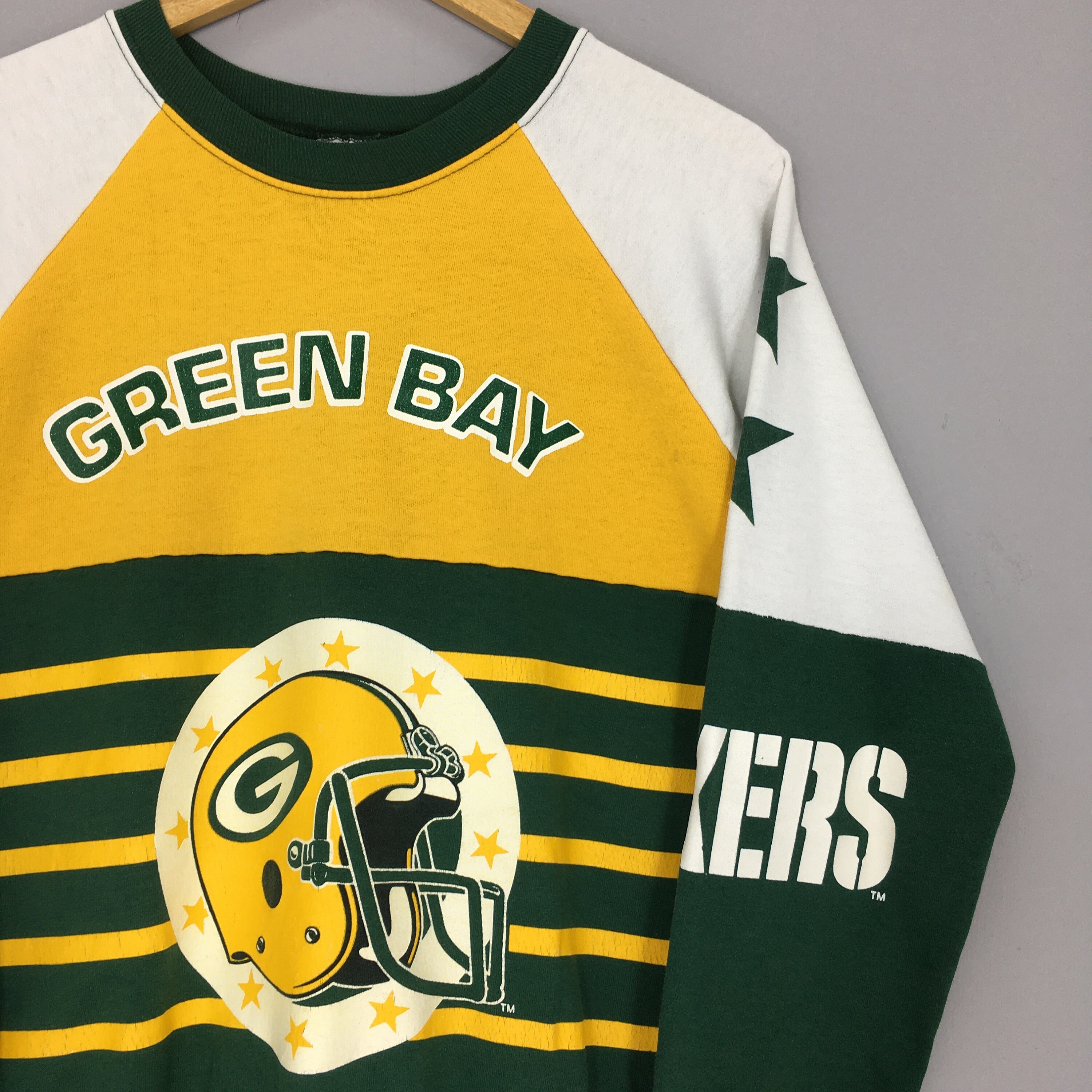 RARE Vintage 90s Green Bay Packers NFL Sweatshirt Medium Green Bay ...