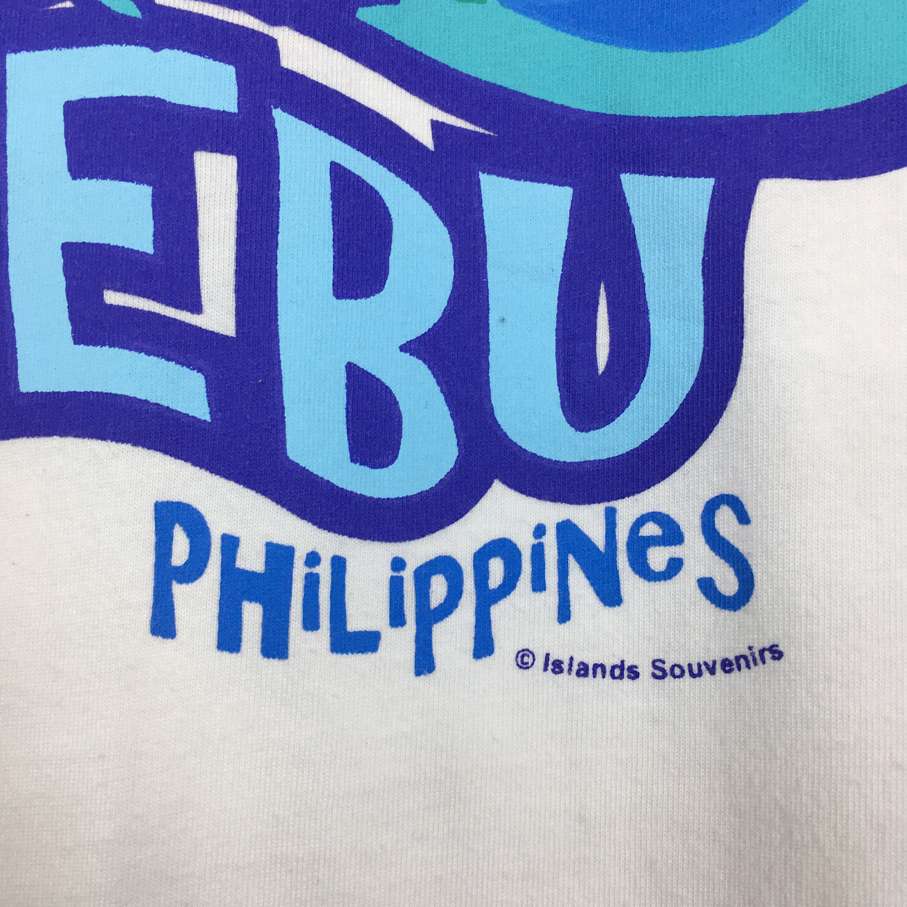 Vintage Cebu Island Philippines Souvenir White Tshirt Small Cebu Island ...