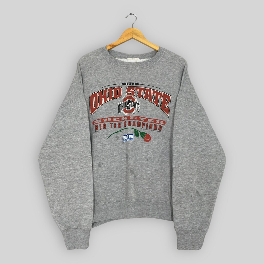 Vintage Distressed Ohio State Buckeyes NCAA Sweatshirt Xlarge OSU Ohio ...